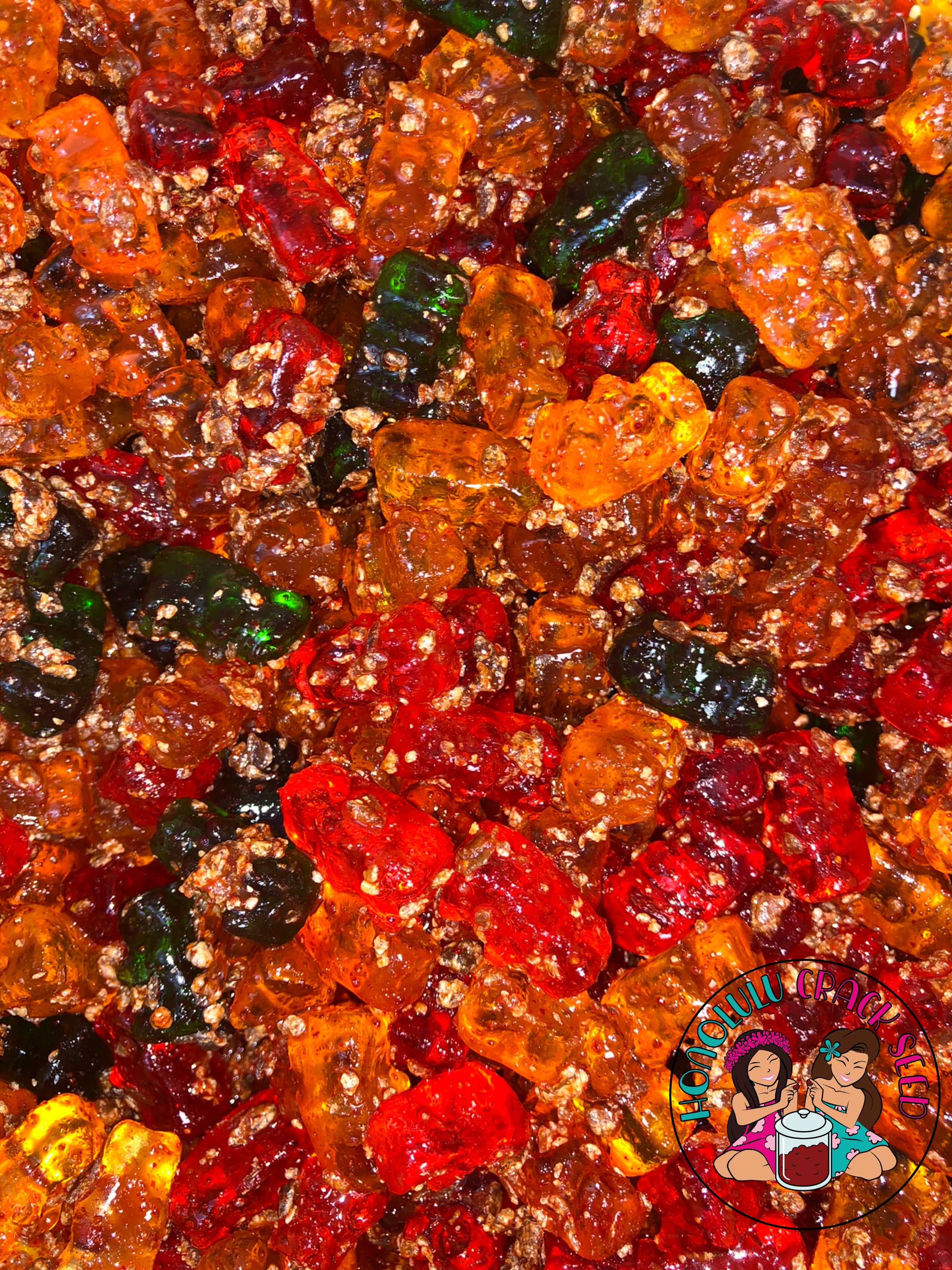Wet Li Hing Lemon Peel Gummy Bears | Honolulu Crack Seed LLC